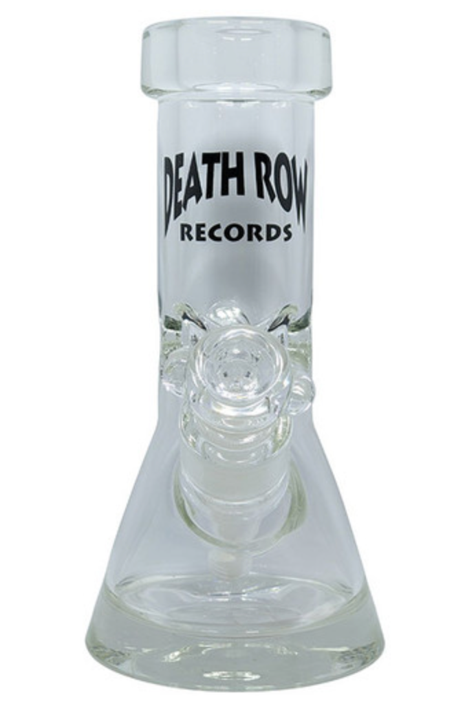 Death Row Records - 8" 7mm Mini Beaker Water Pipe - Clear - with 14M ...