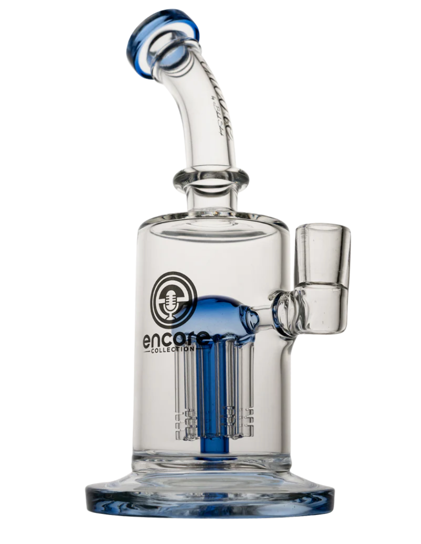 Encore Glass 8" 65mm Tree Perc Dab Rig – Assorted Colors - SSG - $48.74