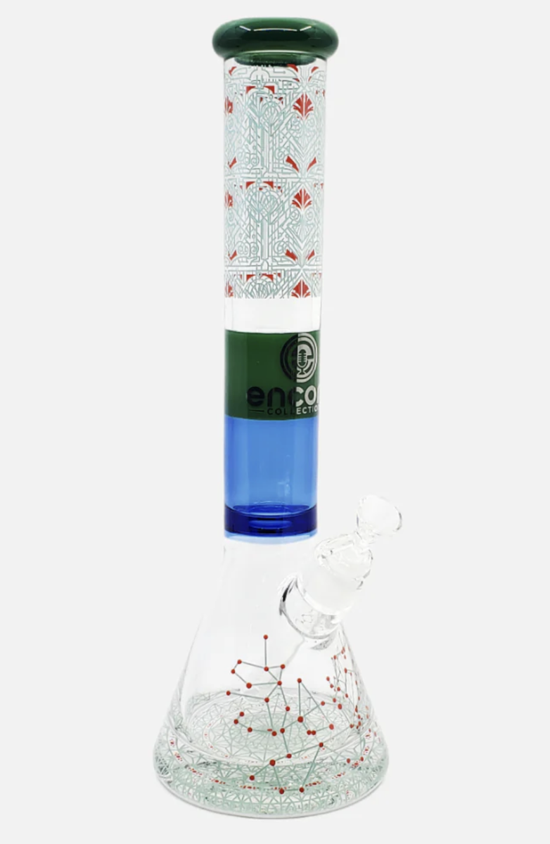 Encore Glass 16" Mega Pounder Bong - Artistic and Durable Design - SSG ...