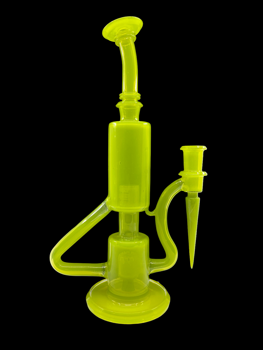 Glass Carpenter Lime Drop Bubble Dumper Rig | Full Color Glass Dab Rig ...