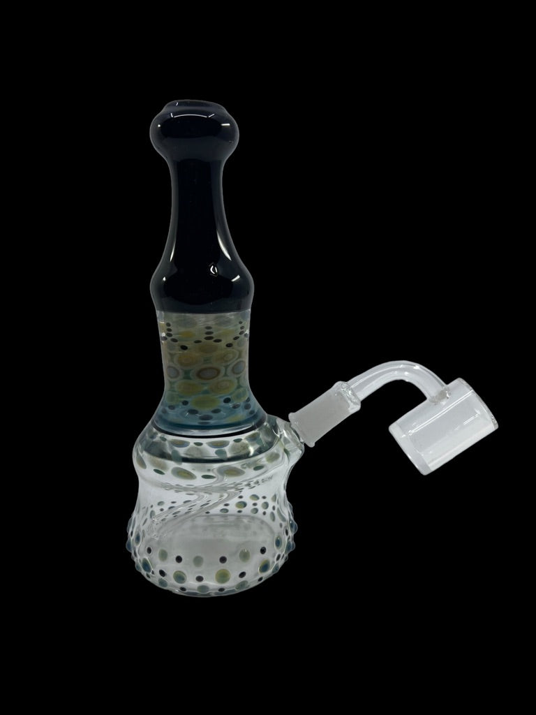 Micro Dot Stack Beaker Bong with Vibrant Design - SSG - $105.00
