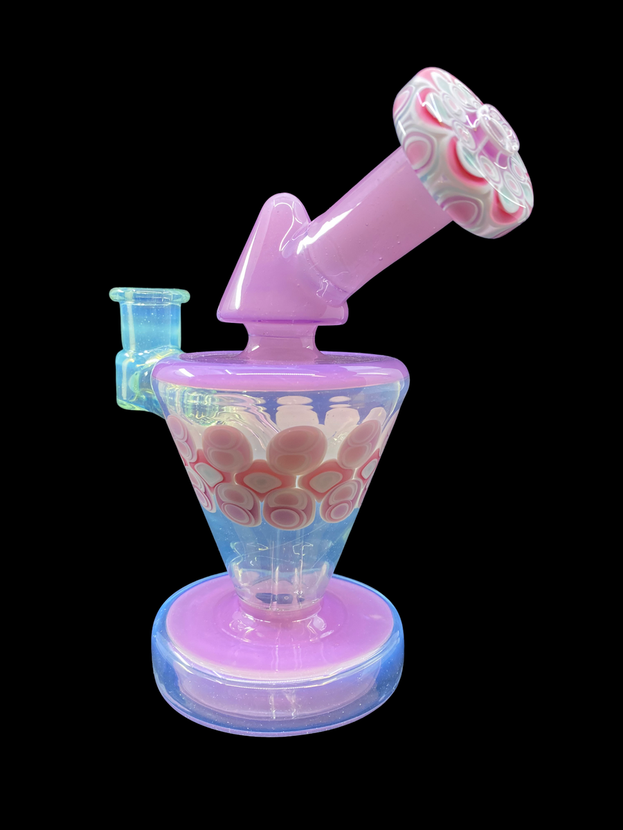 RL Dots Talus Rig - Satin Pink | High-Quality Glass Dab Rig for Smooth ...